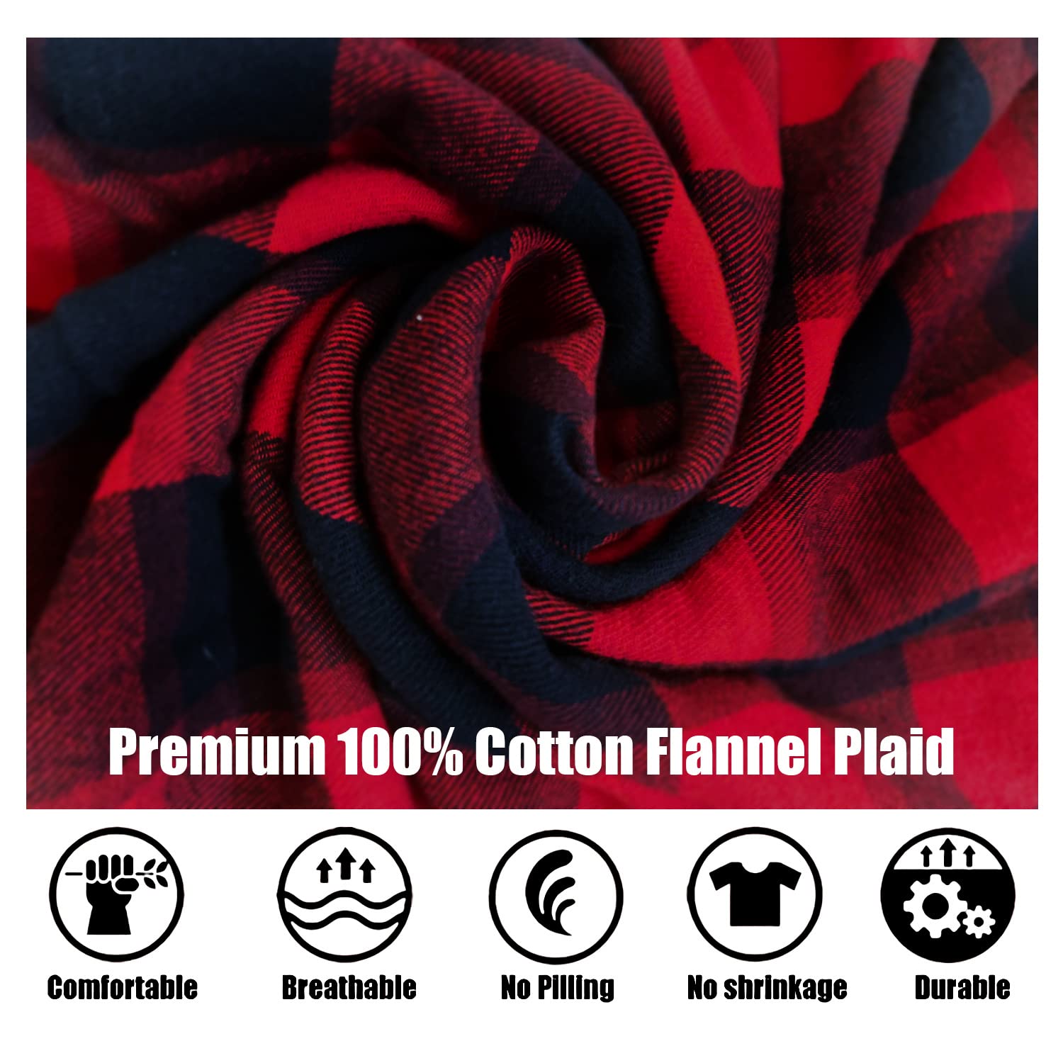 Aligro - Red Sleeveless Flannel Plaid Shirts for Men Casual Button Down Cowboy Vest Shirts (Size M)