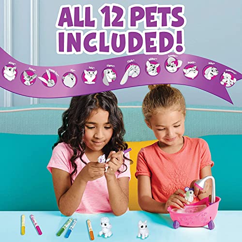 Crayola Scribble Scrubbie Pets Mega Pack (12 Pets), Reusable Pet Care Toy, Dog & Cat Toys for Kids, Holiday Gift for Girls & Boys, 3+