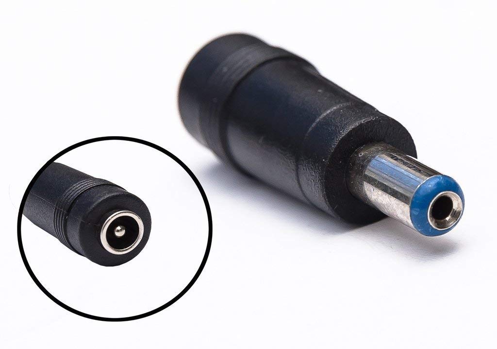 OMNIHIL Adapter Plug Converter 5.5 millimeters x 2.1 millimeters Female Plug to 5.5 millimeters x 2.5 millimeters Male Plug