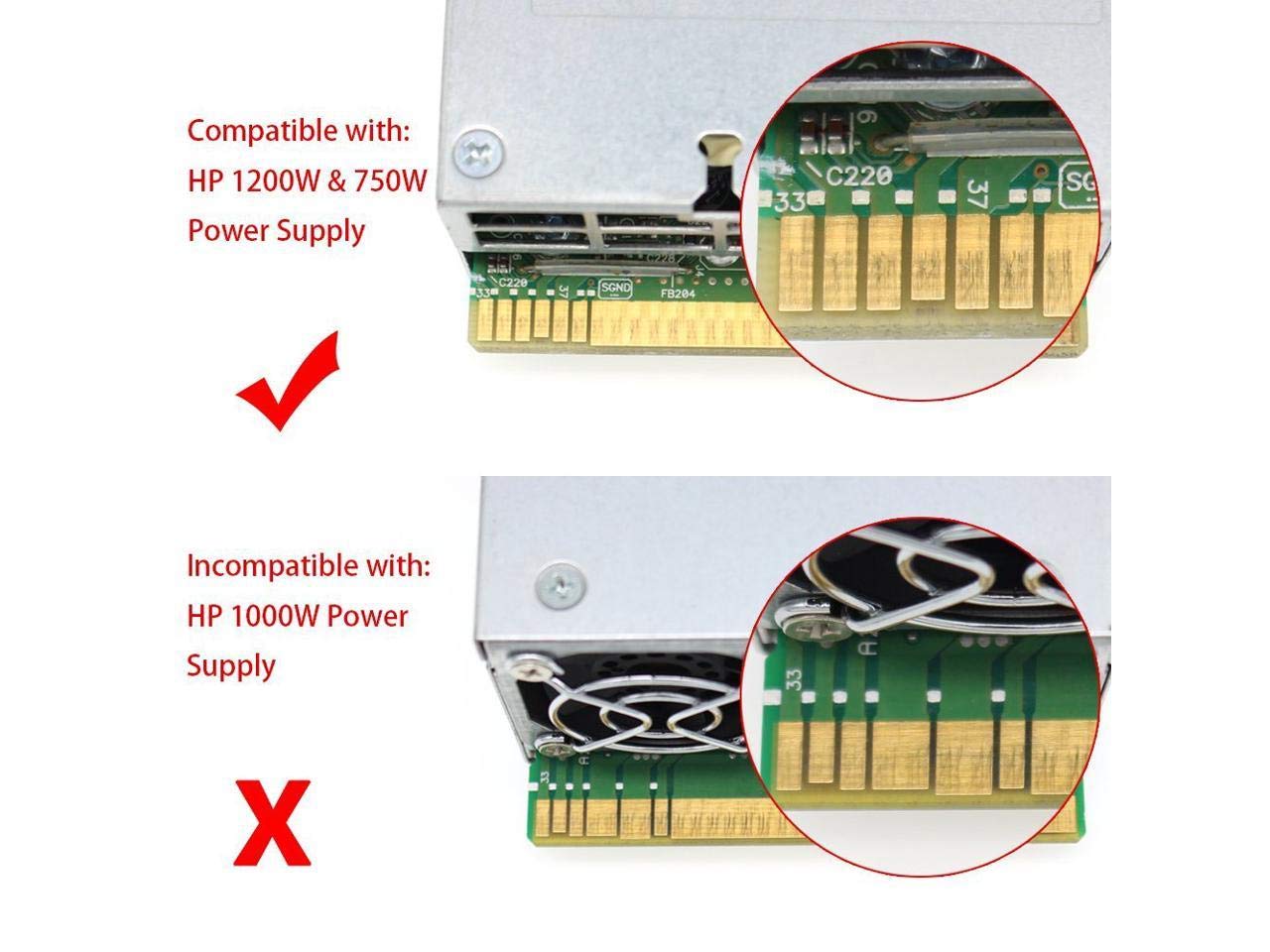 Tekit Ethereum Mining ETH ZEC LTC 1200W/750W Server PSU Power Supply Unit to GPU Breakout Board Adapter + 12pcs 6-Pin PCIe to (6+2Pin) PCIe Graphics Card Power Cables (GPU Breakout Board+12PCS Cable)