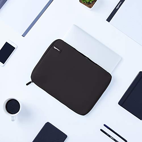 Amazon Basics 13.3" Professional Laptop Case Sleeve Bag (With Retractable Handle) - Black