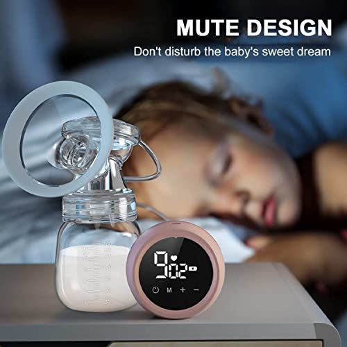 Electric Breast Pump with 10 Breastmilk Storage Bags, All-in-one Automatic Electric Breast Pump Painless Breast Massager,3 Modes, 9 Levels,Portable Breast Pump Strong Suction Power, Quiet, Pain Free
