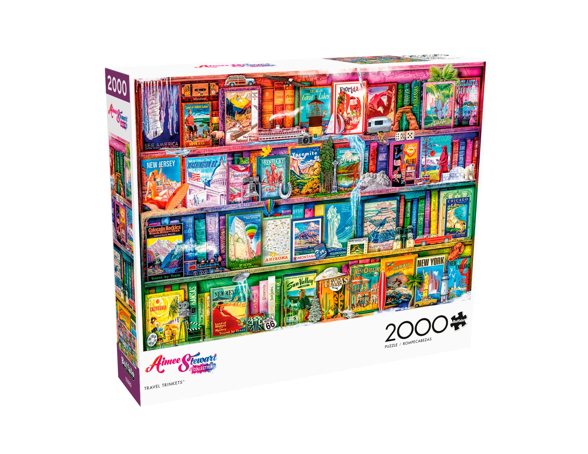 Buffalo Games - Aimee Stewart - Travel Trinkets - 2000 Piece Jigsaw Puzzle