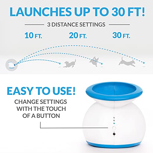 iFetch Interactive Ball Launcher for Dogs – Launches Mini Tennis Balls, Small,Multicolored