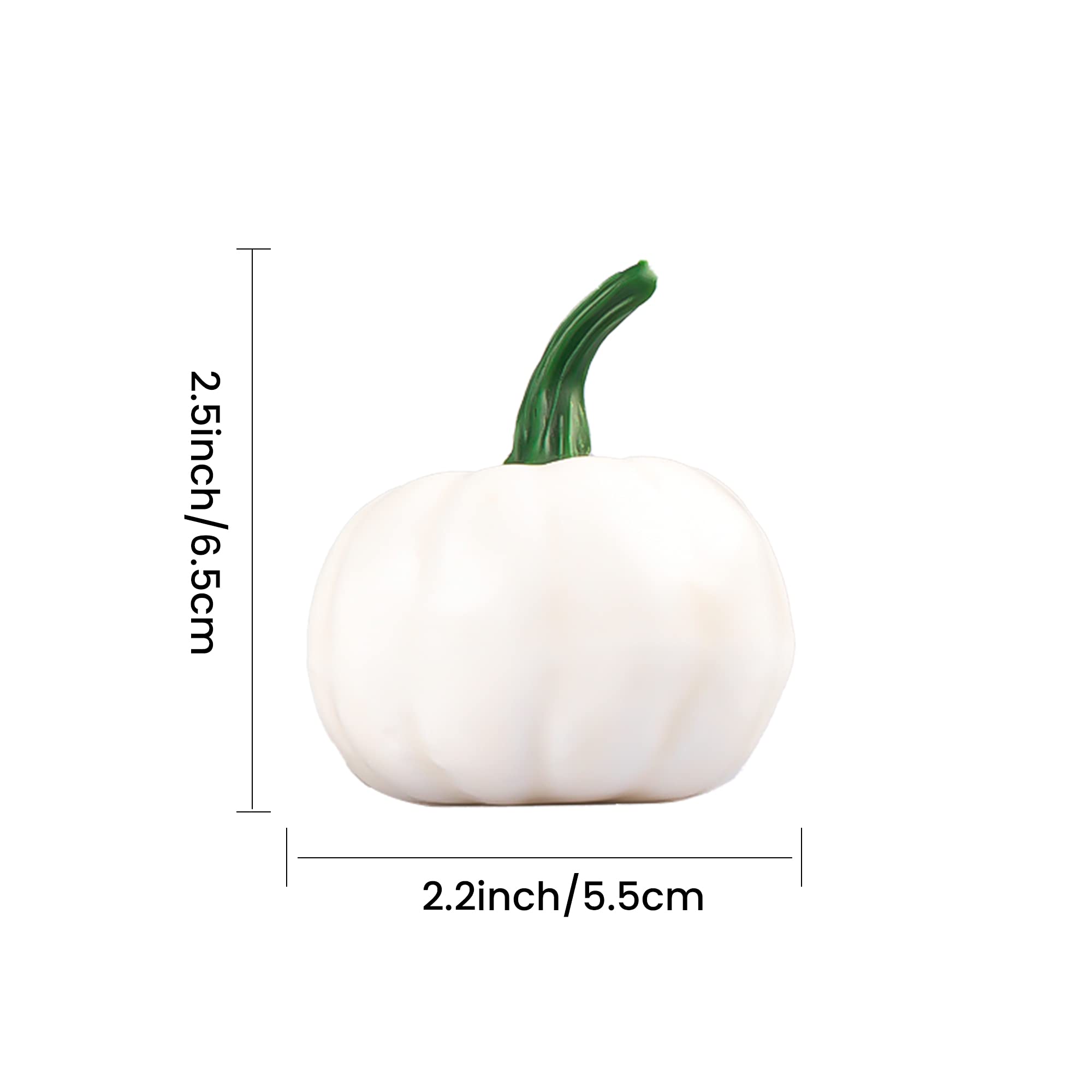 VIDELLY 16 Pieces Artificial Pumpkins for Decoration Artificial Realistic Fall Harvest Mini Pumpkins Home Garden Faux Pumpkins Artificial Vegetables Fall Harvest Décor Halloween Thanksgiving Home Deco