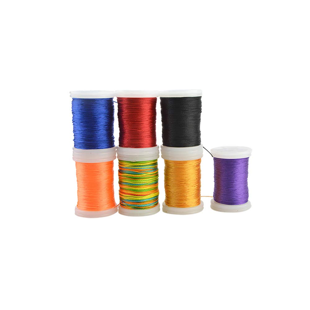 AMEYXGS Archery Bow String Serving Thread Nylon Bowstring Serving Material Bowstring Protector for Protect and Repair for Various Bowstring(Pack of 2) (Colorful)