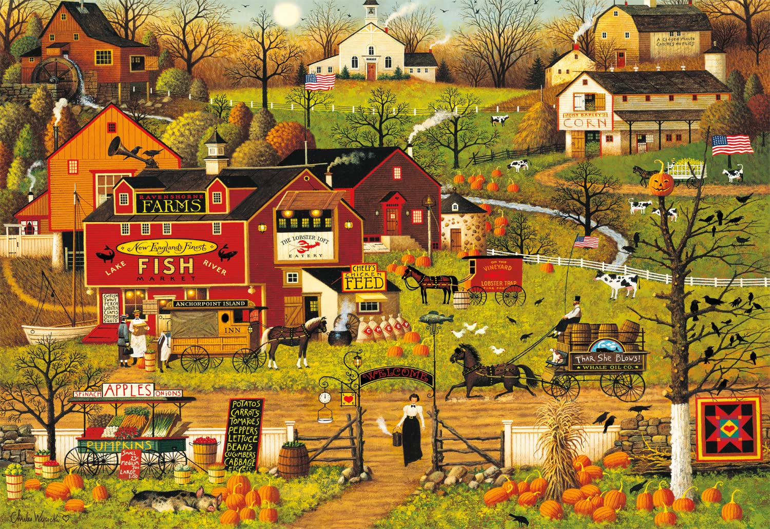 Buffalo Games - Blackbirds Roost at Mill Creek - 2000 Piece Jigsaw Puzzle