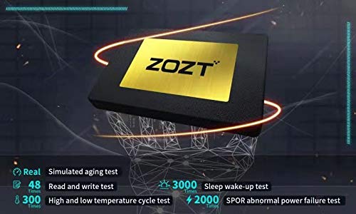 ZOZT 120GB SATA 2.5 Inch SSD Premium Performance Internal 120GB Solid State Drive(Read/Write Speed up to 540/490 MB/s)