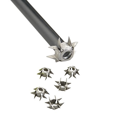 AMEYXGS Small Game Arrow Tips Judo Hunting Broadheads 8 Paw Judo Blunt Tip Archery for Target Tips Accessory Arrowheads (12)