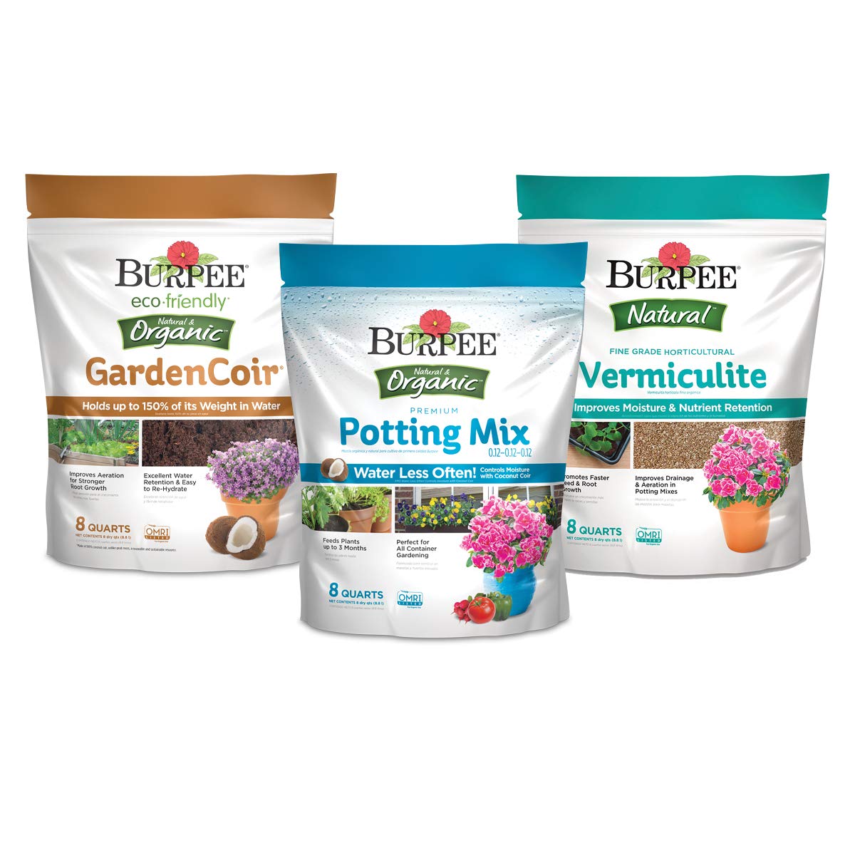 Burpee Organic Premium Potting Mix, dirt