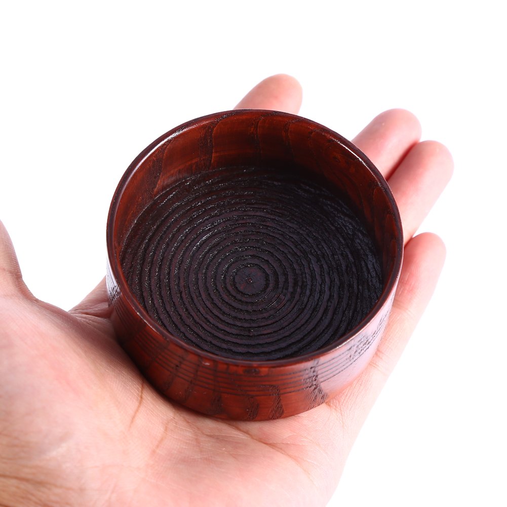 Shaving Mug And Brush Set,Wooden Shaving Soap Bowl Cup Mug Tool For Man Shaver Cleansing Foam Round