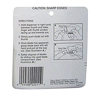 Gem Personna Single Edge Stainless Steel Blades with Used Blade Vault, 10-Count Packages (Pack of 3)