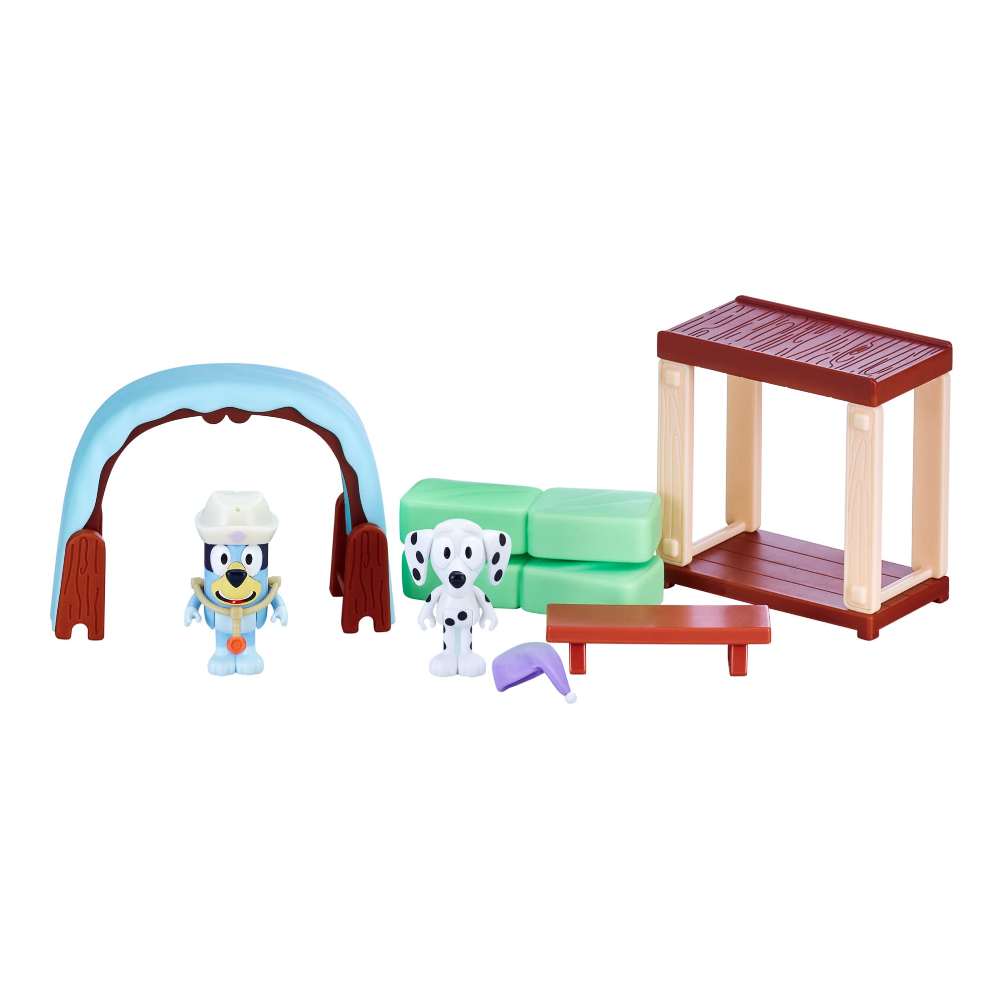 Bluey School Friends - Calypso's School Playset, 2.5-3" Chloe posable Figures & Playset