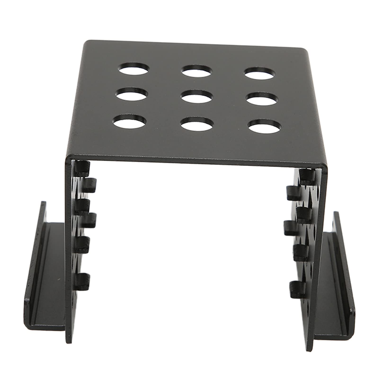 ASHATA 2.5in HDD Mounting Rack, 2.5 Inch Aluminium Alloy Hollow Hard Drive Storage Bracket, 2.5 Inch to 3.5 Inch Solid State Drive Built in Expansion for 2.5in IDE HDD SSD(Black)