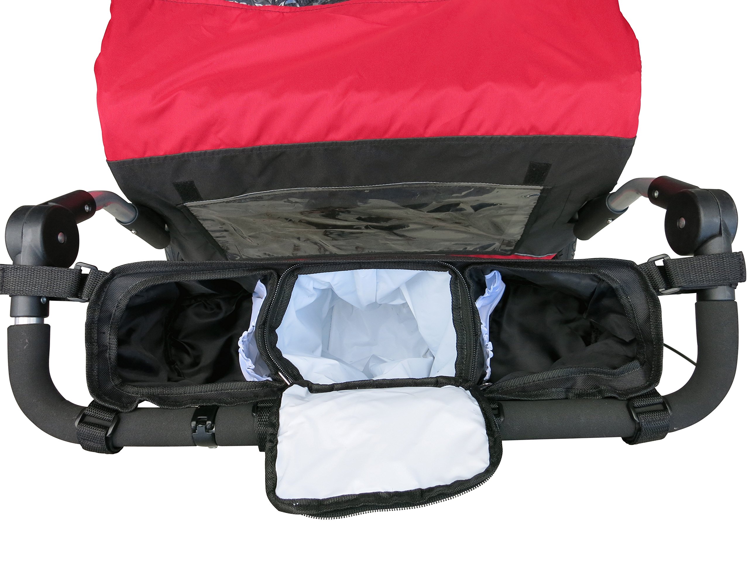 Double Stroller Organizer by Booyah Child and Large Pet Stroller. (NOT for Bob Duallie nor City Select GT)