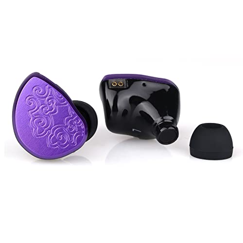 Linsoul TANGZU Wu Zetian HiFi 14.5mm Planar Driver in Ear Earphone with 3D Printed Resin Shell, CNC Aluminum Faceplate, Detachable 0.78mm 2Pin 5N OFC Cable for Audiophile Musician DJ Stage (3.5mm)