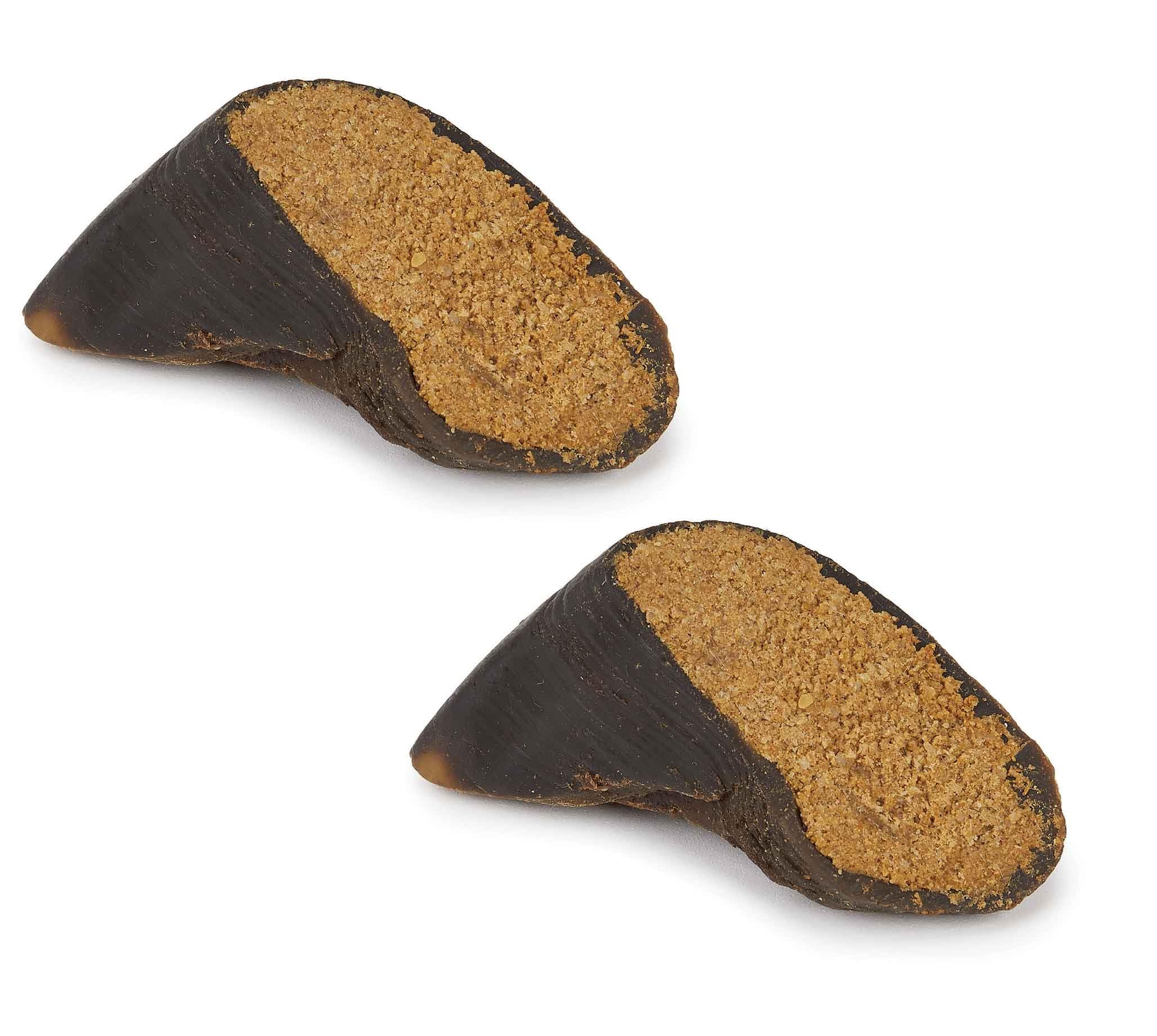 MPP Dog Dental Chew Filled Cow Hooves All Natural Healthy Peanut Butter Flavored (10 Hooves)
