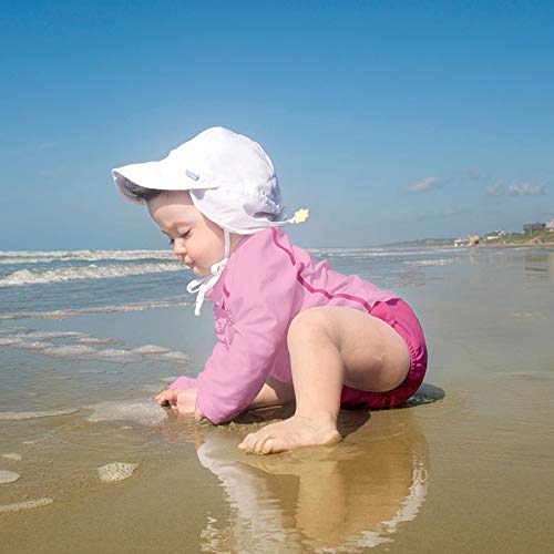 i Play by Green Sprouts Girls Reusable Absorbent Toddler Swim Diapers - Swimming Suit Bottom | No Other Diaper Necessary Hot Pink 4T