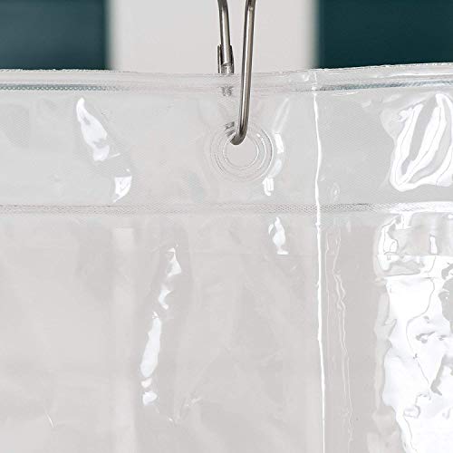 Wandeful Silver Metal Shower Curtain Style Hanging Clip Chain Hooks for Sorting & Organizing, Window Arts & Crafts Display, DIY Key Hangers (60 Pieces)