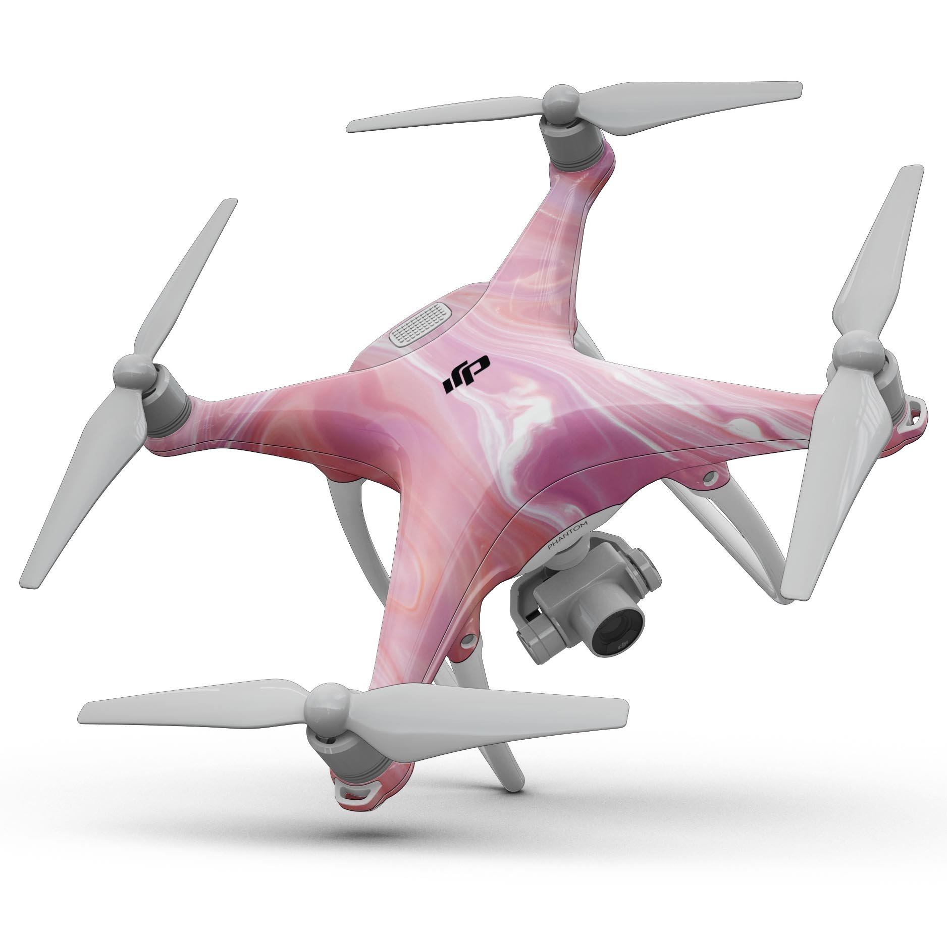 Design Skinz Design Skinz Marbleized Pink Paradise Full-Body Wrap Decal Skin-Kit Compatible with The Drone DJI Phantom 3/Phantom 3 Pro
