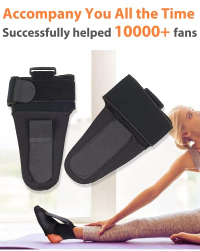 DouHeal Plantar Fasciitis Night Splint Sock, Soft Stretching Boot Splint for Sleeping, Fasciitis Support Dorsal Foot Drop Brace for Right/Left Foot, Recovery Socks, Braces (L)