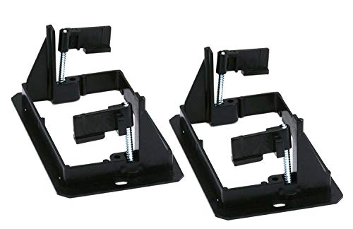 iMBAPrice LV1-2PK Single Gang (1-Gang) Low Voltage Mounting Bracket - Black (Pack of 2)