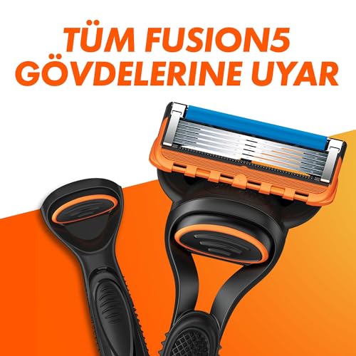 Gillette Fusion5 Razor Blades for Men with 5 Anti-Friction Blades for A Shave You Barely Feel