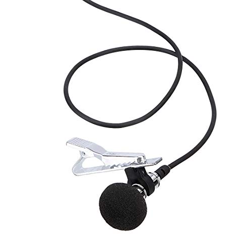 Amazon Basics Lapel Microphone Omnidirectional Mic - Silver
