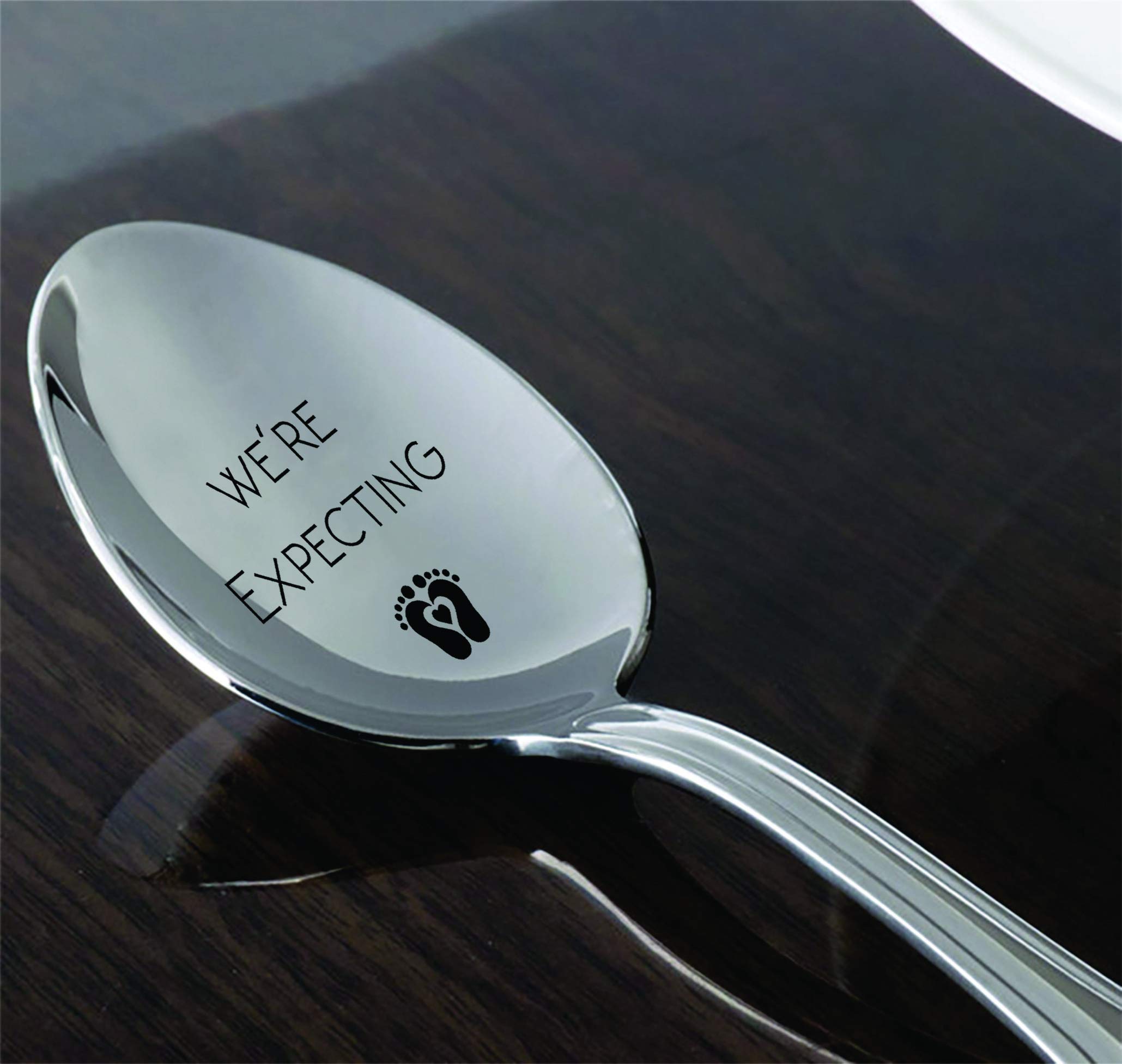 Pregnancy Announcement We're Expecting Spoon baby announcement sign You're Going to be a Daddy,Baby arrival sign - Spoon Gift