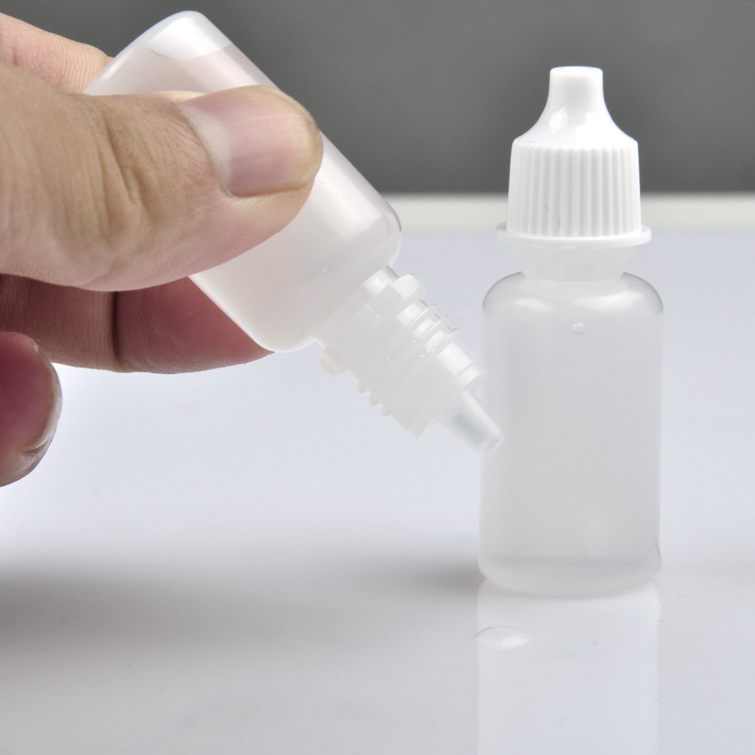 Jespeker 50 PCS Plastic Dropper Bottle Drop Bottles Empty Squeezable Eye Liquid Essential Oil Squeeze Bottle Small Dropper Refillable Containers with Caps 10ml