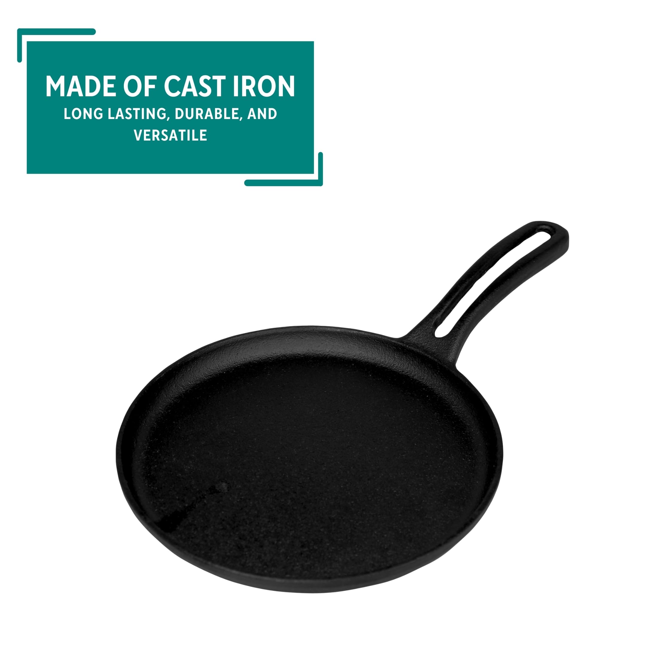Mirro 6in Cast Iron Preseasoned Mini Griddle