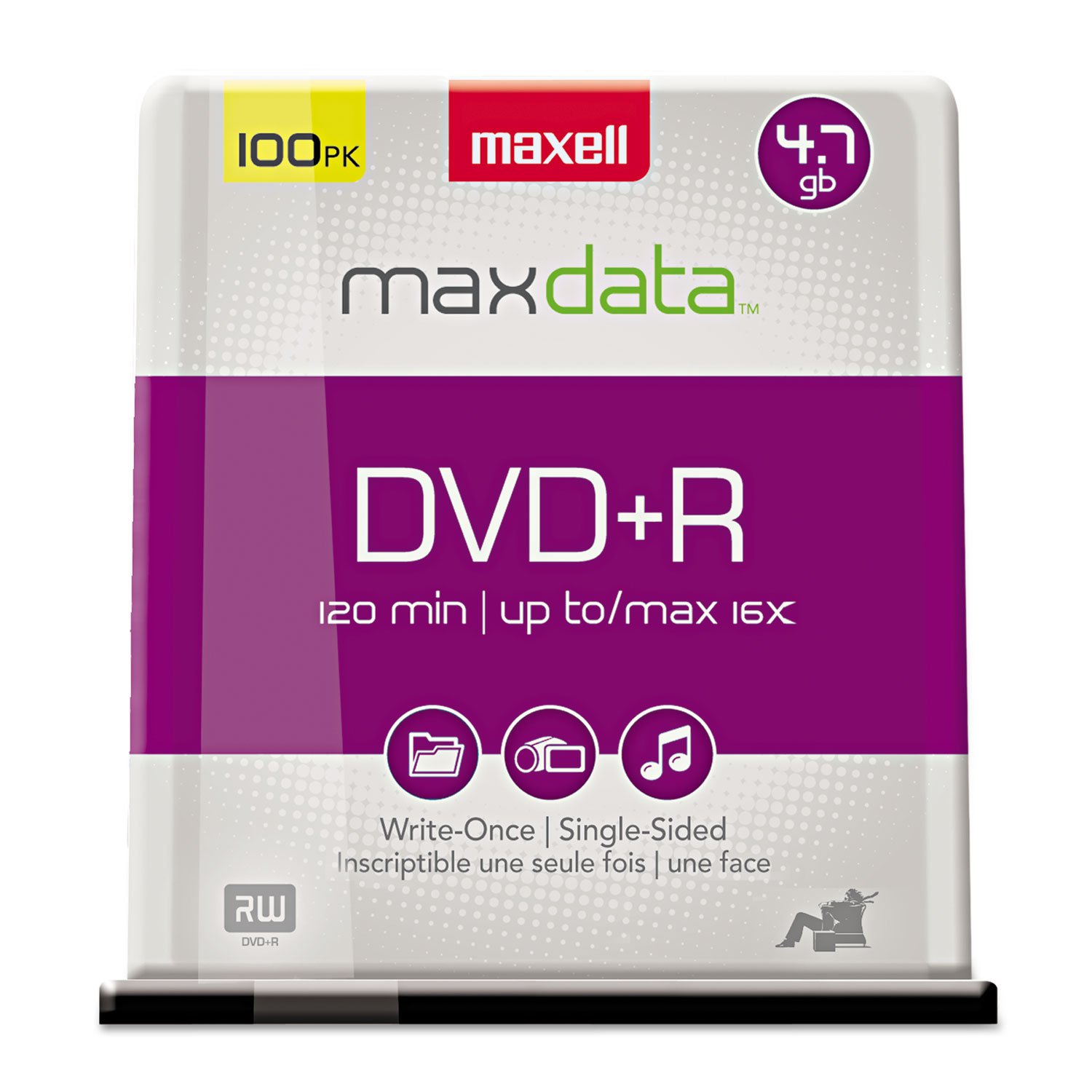 Maxell 639011 DVD+r Spindle 4.7 Gb 25 Count
