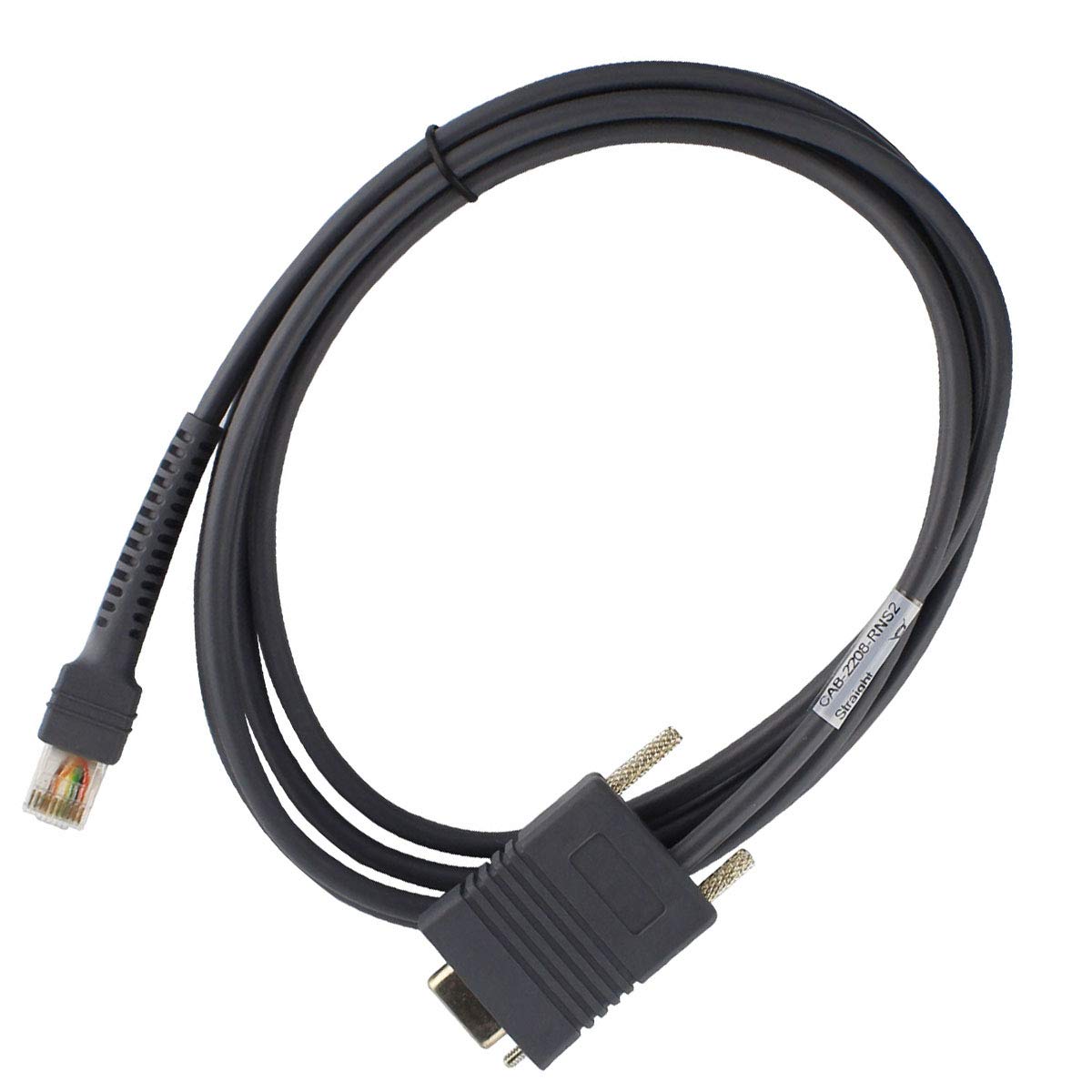 PARTSHE CBA-R01-S07PAR RS232 Serial Cable for Motorola Symbol LS2208 DS4278 6FT Straight RJ48 to DB9