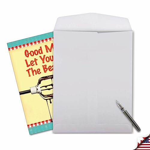 NobleWorks - Birthday with Envelope 8.5 x 11 Inch, Design Greeting Card for Relative Happy Birthday Greetings - Lick Beaters Birthday Mother J9866BMG
