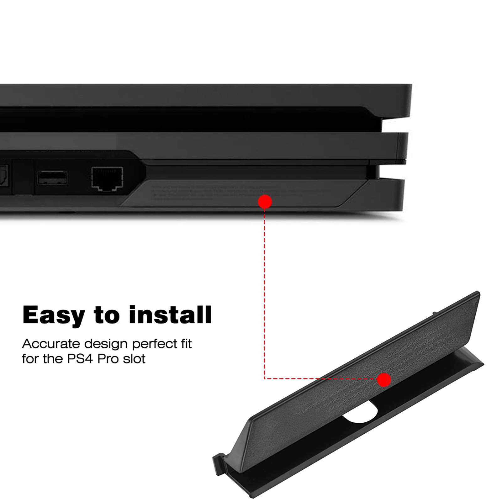 HDD Hard Drive Slot Cover Door Flap for PS4 Pro Black Plastic HDD Hard Drive Slot Cover Door Flap for PS4 Pro Console