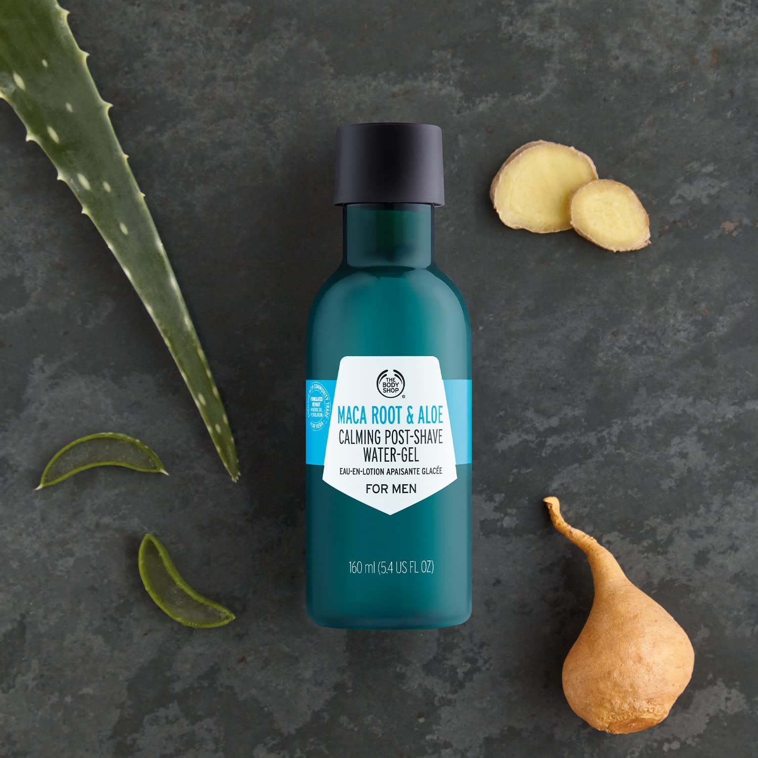 The Body Shop Maca Root & Aloe Post-Shave Water-Gel for Men – Calms & Soothes – Vegan – 5.4 oz