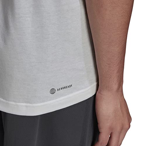 adidas Men's Feelstrg Graphic Tee, White, Large