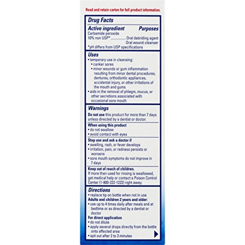 Gly-Oxide Alcohol-Free Antiseptic Mouth Sore Rinse, 2 oz, Packaging May Vary