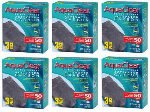 Hagen AquaClear Filter Insert Activated Carbon (6-Pack)