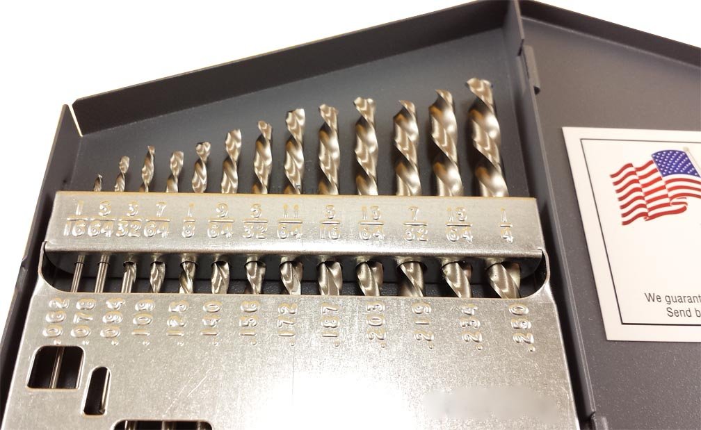 Drill Hog 13 Pc NIOBIUM Left Hand Drill Bit Set Index Drill Bits