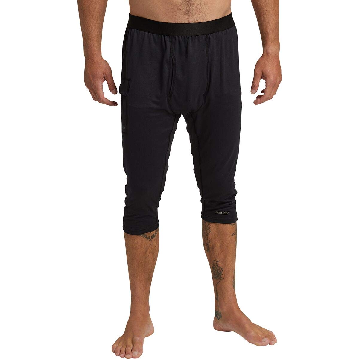 Burton Men's Standard Midweight X Base Layer 3/4 Boot Pants, Black, Medium