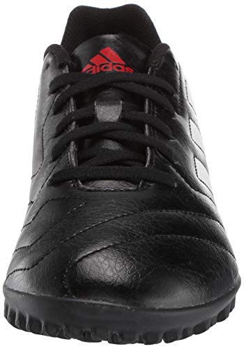 adidas Men's Goletto VII Turf Soccer Shoe, Black/White/Red, 11