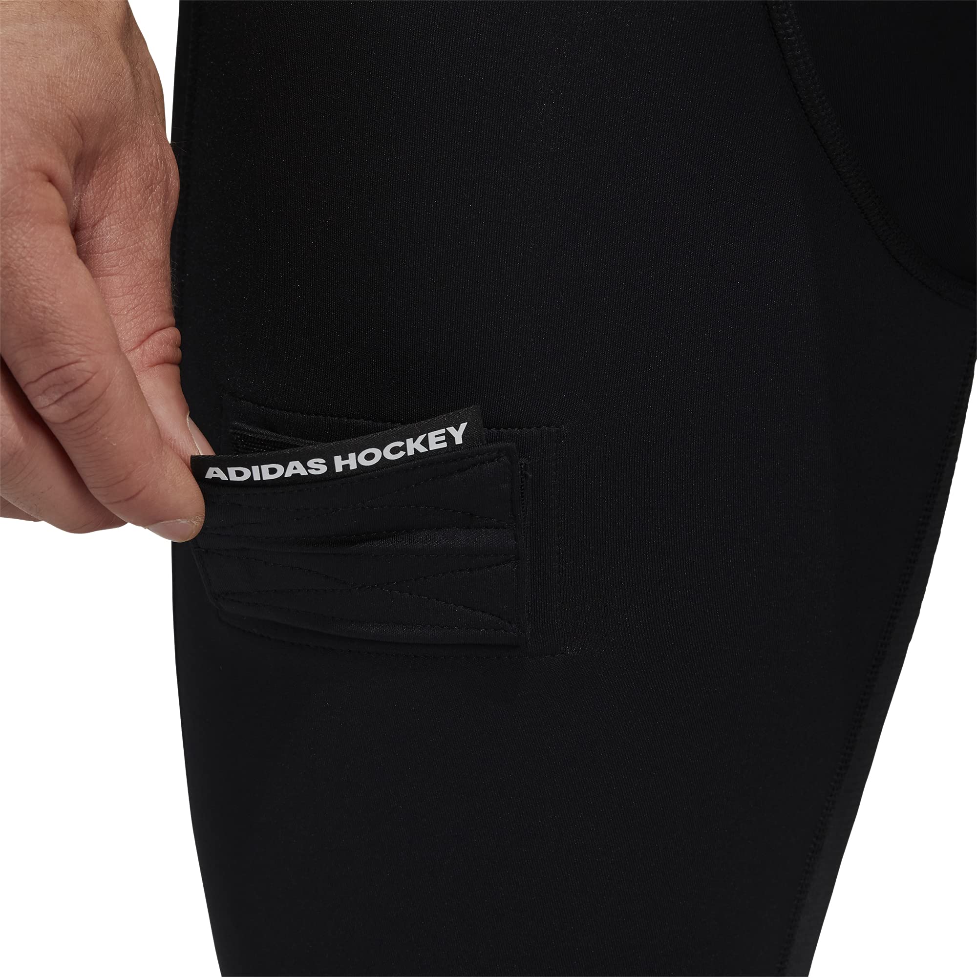 adidas Men's Hockey Baselayer Pants, Black, Medium