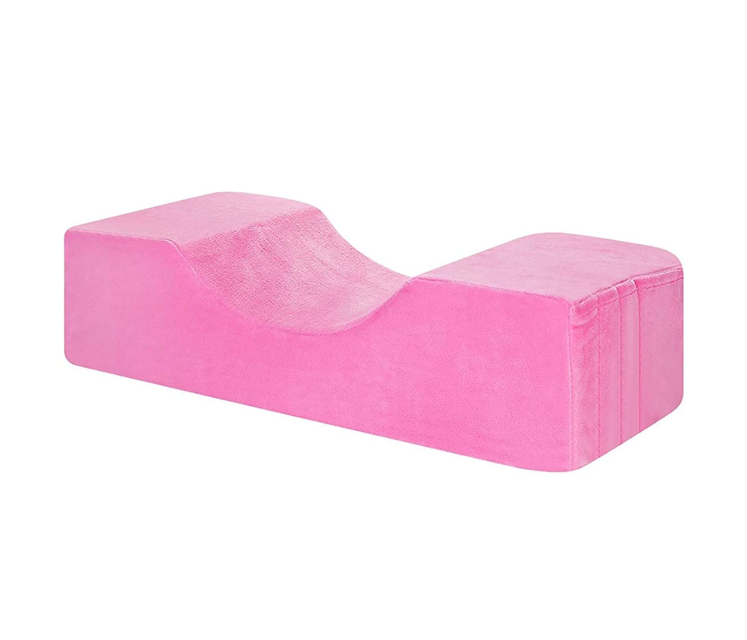 SAILFIN Lash Pillow for Lash Extensions, Eyelash Extension Pillow, Lash Bed Pillow, Memory Foam Lash Neck Pillow for Lash Extensions, Pink