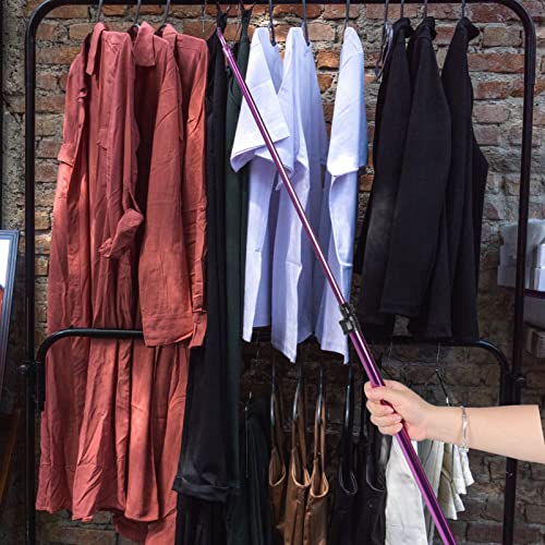 BESPORTBLE Outdoor Room Essentials Clothes Reaching Rod 63 Adjustable Clothes Fork Pole Clothes Fork Clothes Picking Rod for Hanging Clothes, Shutters, Closet, Ceiling Garment Rod Dorm