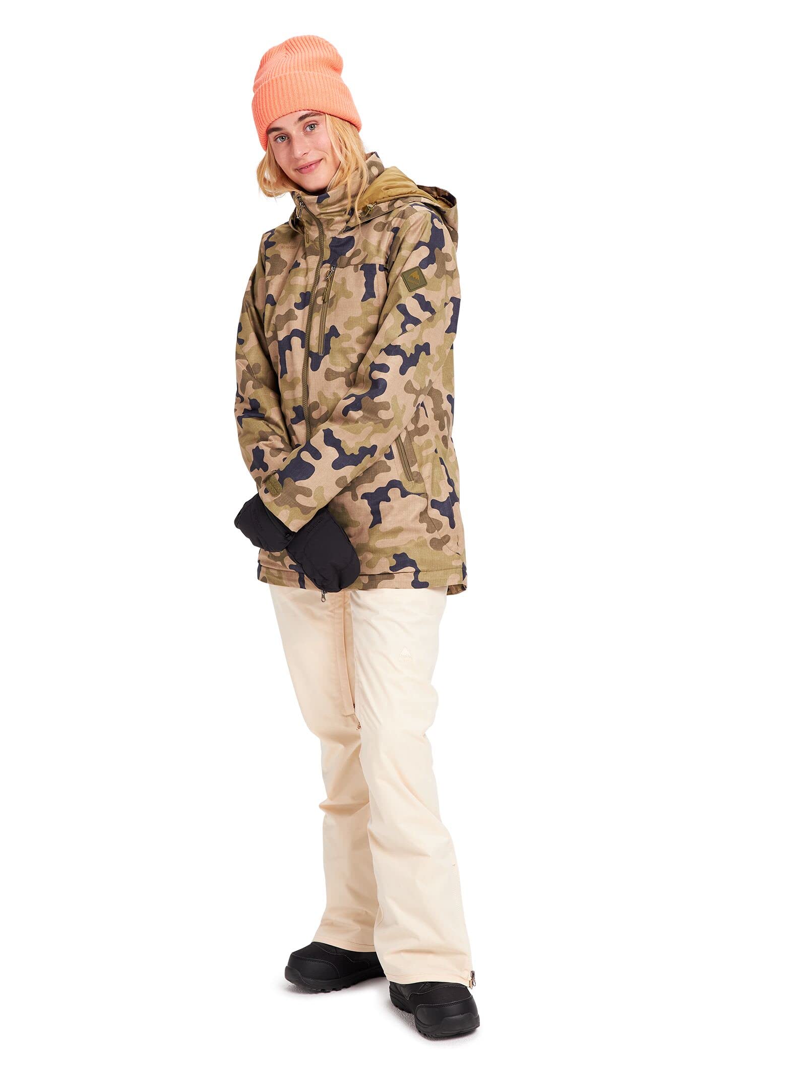 Burton Women's Standard Lelah Jacket, Martini Olive Terra Camo, Medium