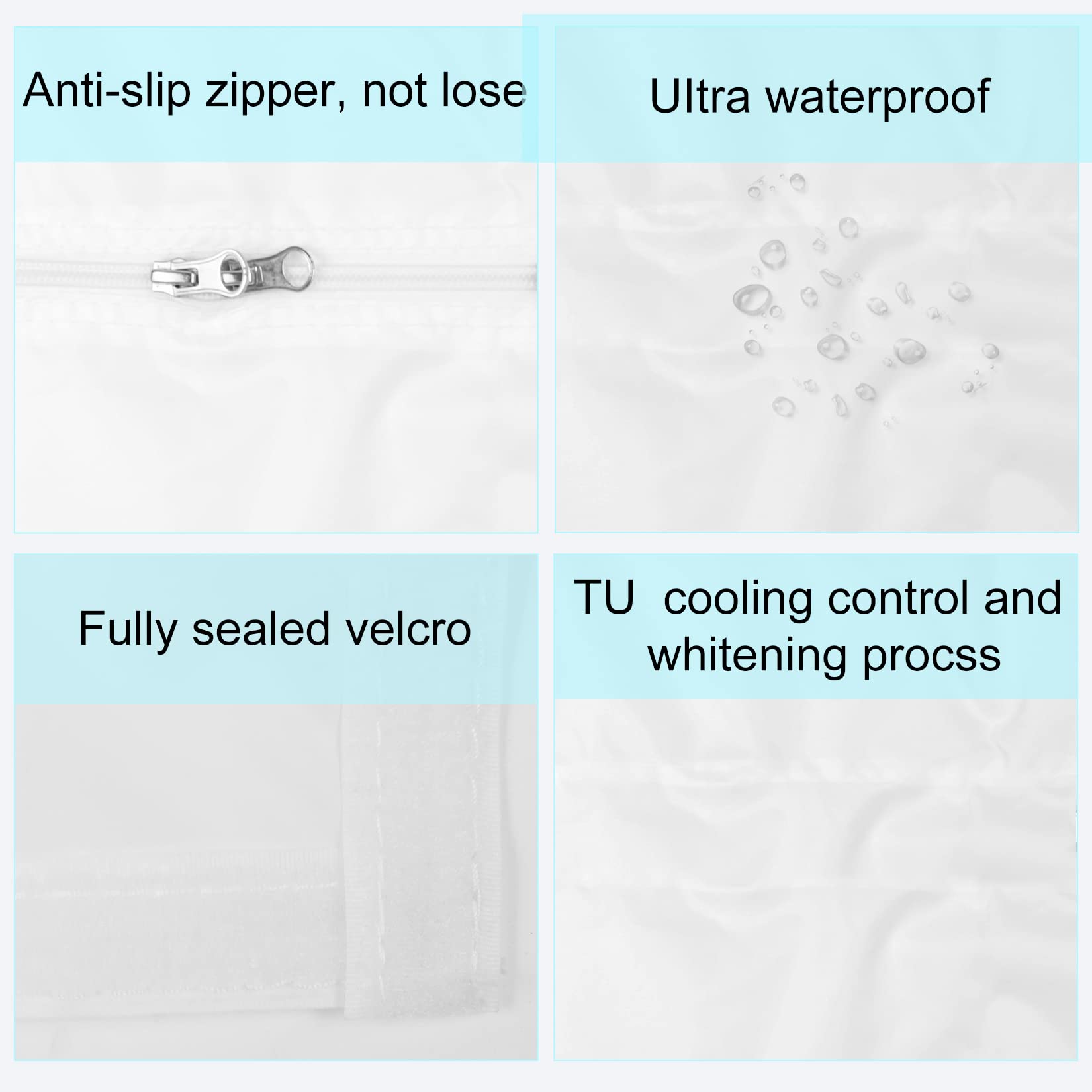 Boqon Portable AC Window Seal Kit Adjustable Air Conditioner Window Vent Kit, No Drilling, Waterproof, Easy to Install with Zip and Adhesive Fastener (25X56~92cm)