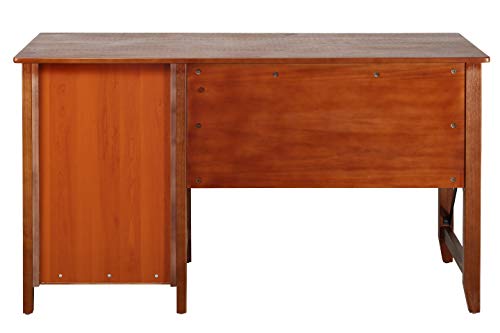 Amazon Brand β Ravenna Home Solid Pine Writing Desk, 53.25"W, Antique Espresso