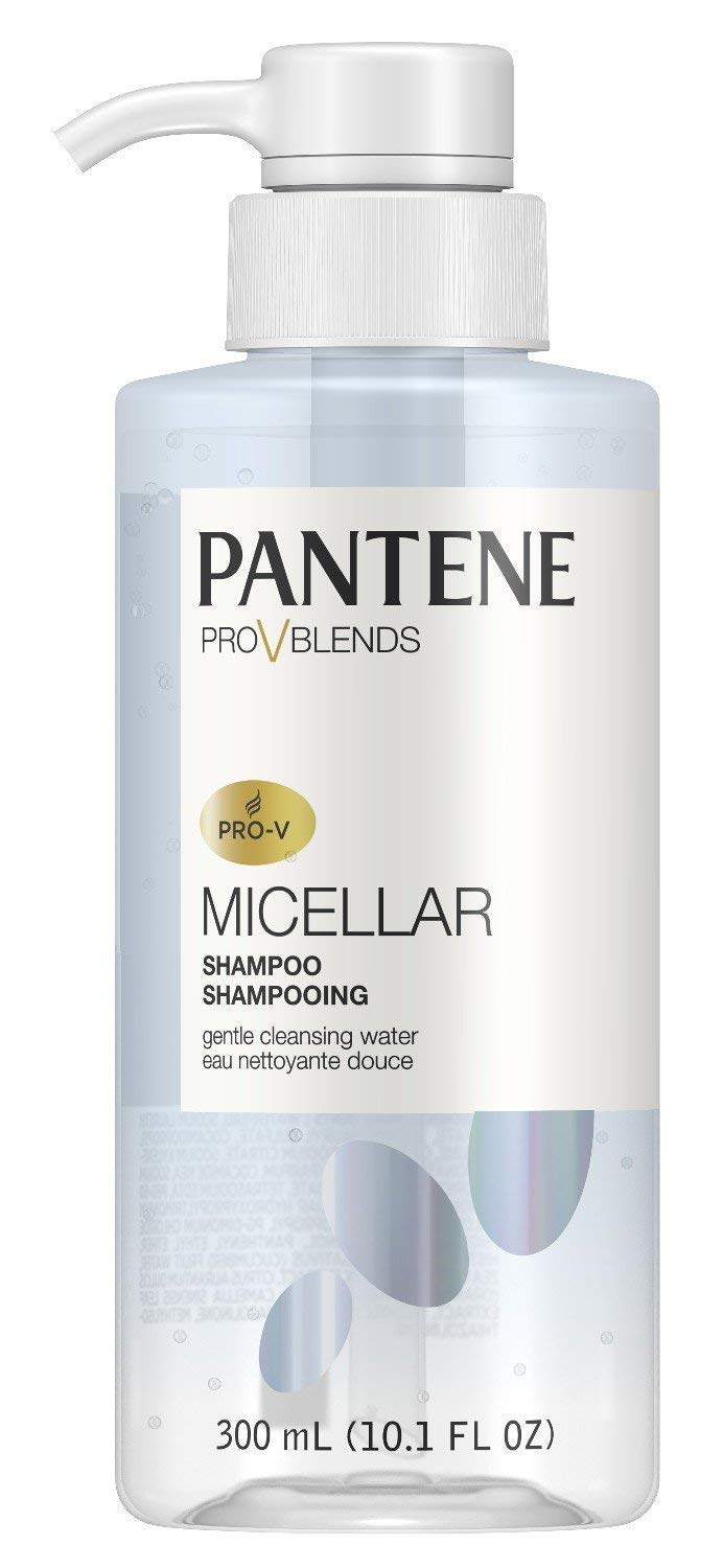 Pantene Shampoo Micellar Gentle 10.1 Ounce Pump (300ml) (2 Pack)