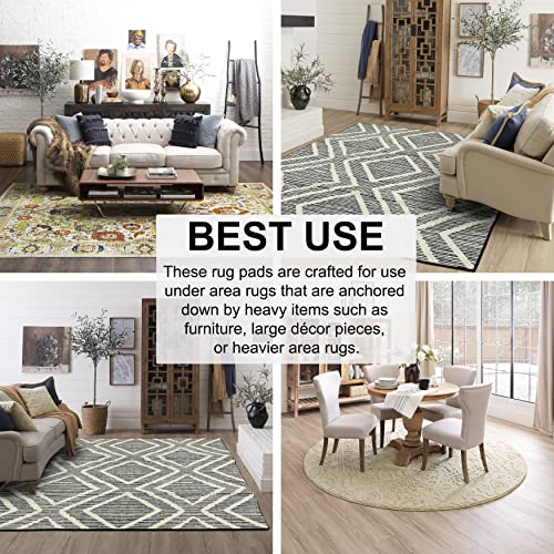 Mohawk Home 8' x 10' 1/4 Rug Pad 100% Felt Protective Cushion, Premium Comfort Underfoot – Safe for All Floors